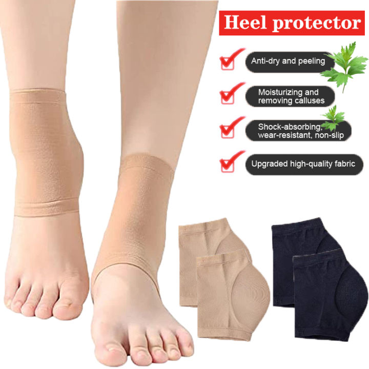 1Pair Anti-cracked Heel Socks Foot Protection Socks Soft Silicone ...