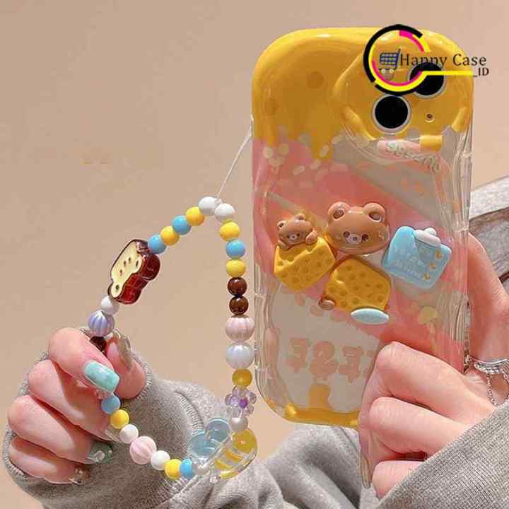 Ss865 Casing Cheesee Cute Bear 3d Untuk Oppo A1 A1k A3s A5 A5s A7 A8