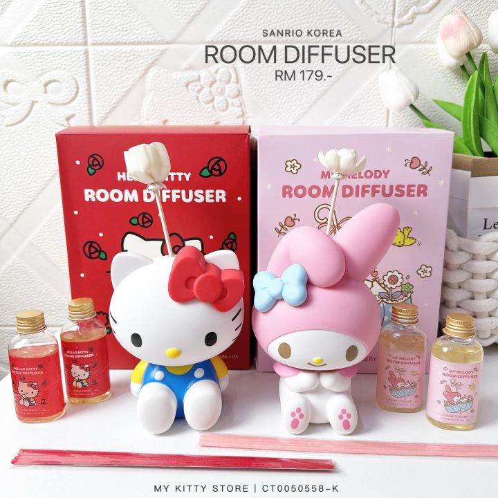 Sanrio Korea 3D Hello Kitty My Melody Room Diffuser Set Cute Sanrio ...