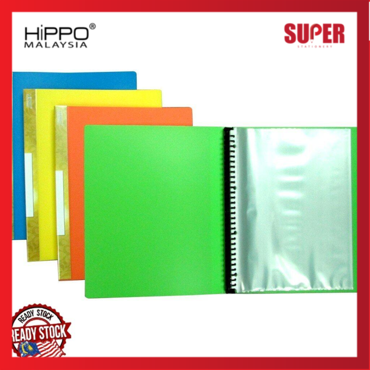 [super stationery] HIPPO Buku Fail Jernih Boleh Isian Semula Saiz A4 ...