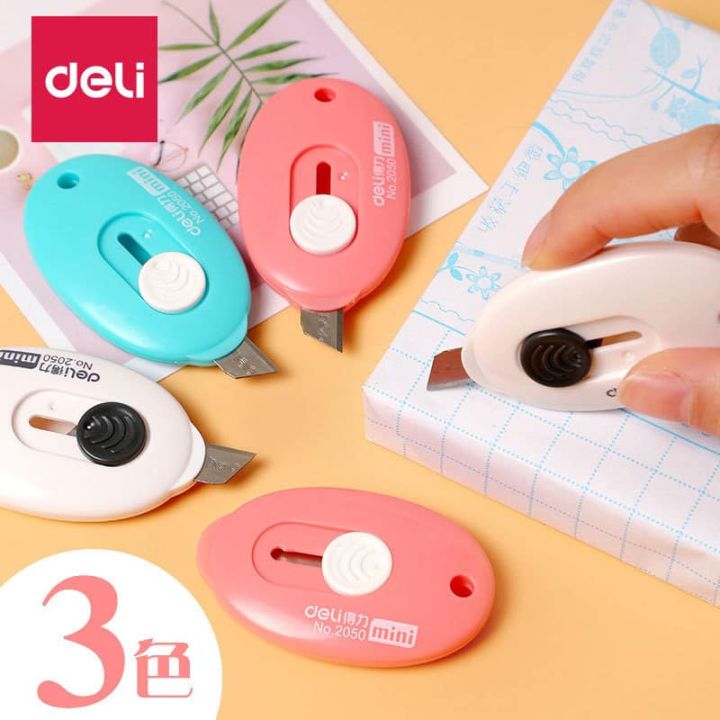 Deli Cutter 2081 Color Portable Safety Good Erasing Performance Mini ...