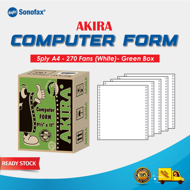 computer form 5ply / direct Malaysia manufacturer / A4 (9.5" X 11") 270 ...
