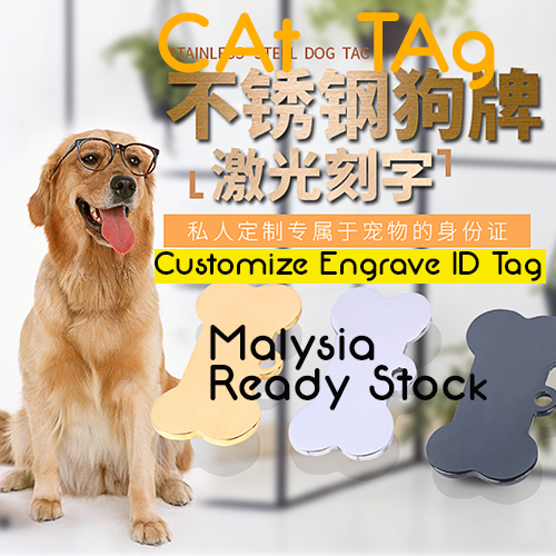 Customize Name Tag Kucing Dog Cat Name Tag Pet ID Tag Kitten Puppy ...