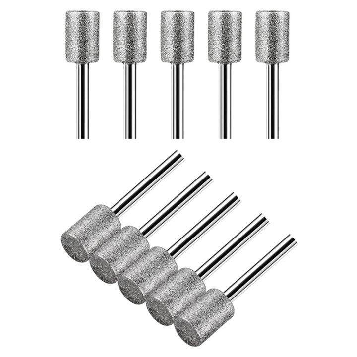 10 Pcs Diamond Burr Stone Carving Grinding Set Carbide Burr Set 8mm for ...