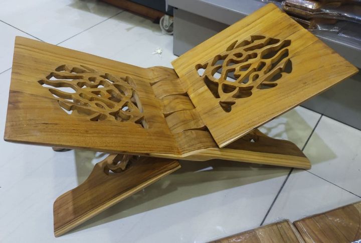 Rehal Kayu jati. Rehal Weedad .Rehal Kayu Jati Jannah. Cantik untuk Al ...