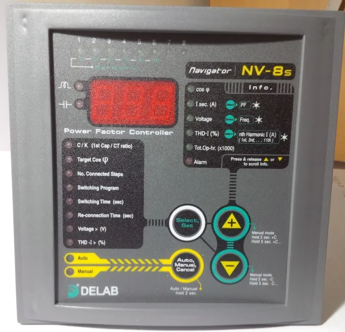 POWER FACTOR CONTROLLER - DELAB NV-8S (8 STEP) | Lazada Indonesia