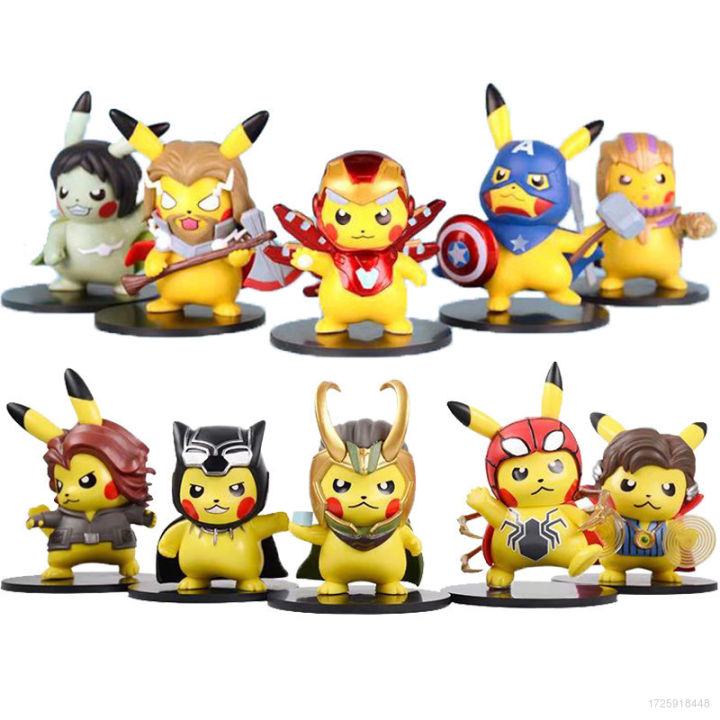 clu Pikachu Cosplay The Avengers Action Figure Thor Thanos Hulk ...