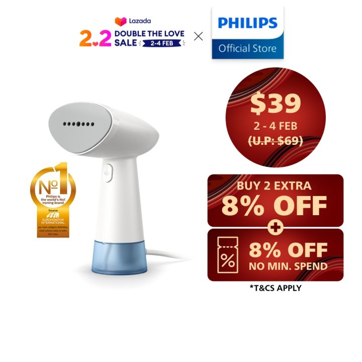 PHILIPS Handheld Garment Steamer 1000 Series - STH1000/16, Portable ...