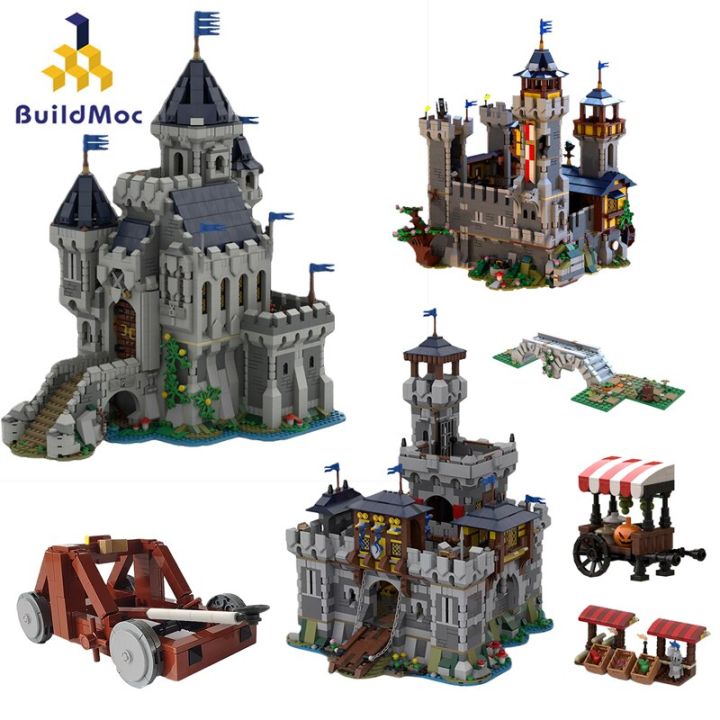 MOC 31120 Medieval Lion Black-Falconals Knight Castle Building Block ...