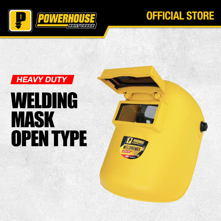 POWERHOUSE OPEN TYPE Welding Mask Heavy Duty PWTA | Lazada PH