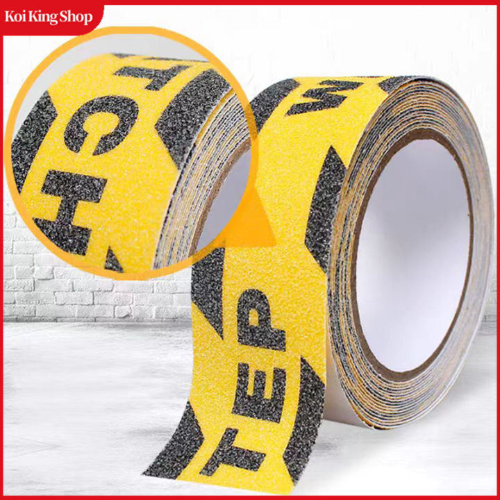 5M Watch Your Step Warning Tape Caution Abrasive Tape Stairs Skidproof ...