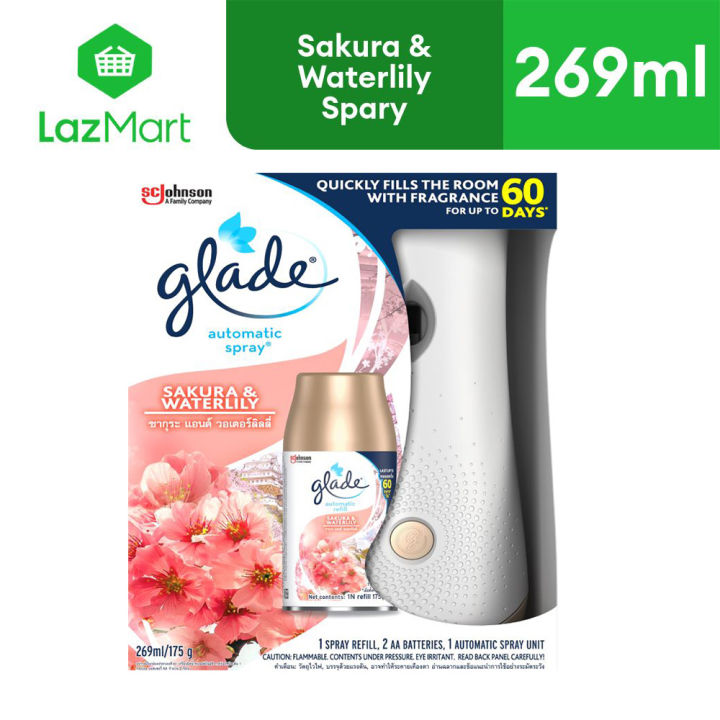 Glade Automatic Spray - Sakura & Waterlily Scent 269ml (Primary ...