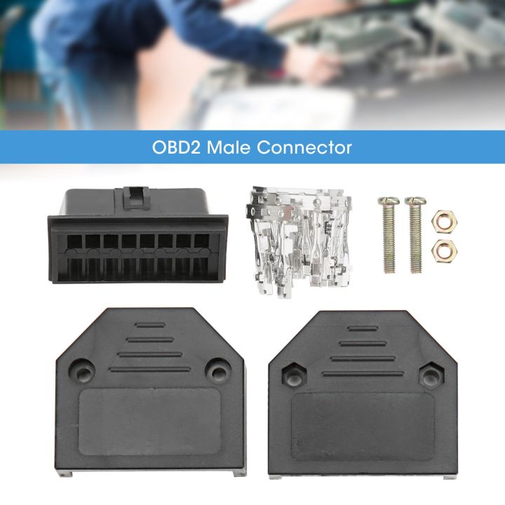 OBD2 Male Connector OBD Male Connect Alloy for Car Diagnostic Tool | Lazada