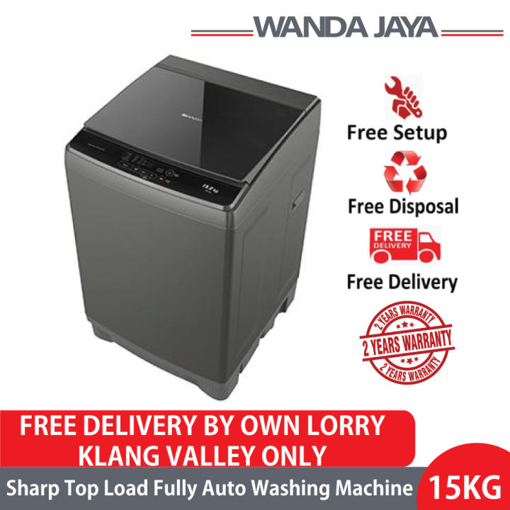 Sharp Top Load Washer 7.5 / 8.5 / 9.5 / 10.5 / 12.5 / 15.5 / 20KG Fully ...