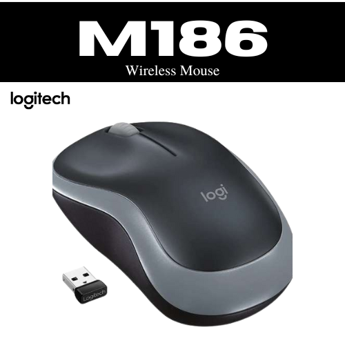 Logitech Wireless Mouse, M186 2.4ghz with USB mini receiver (No Original Box) | Lazada PH