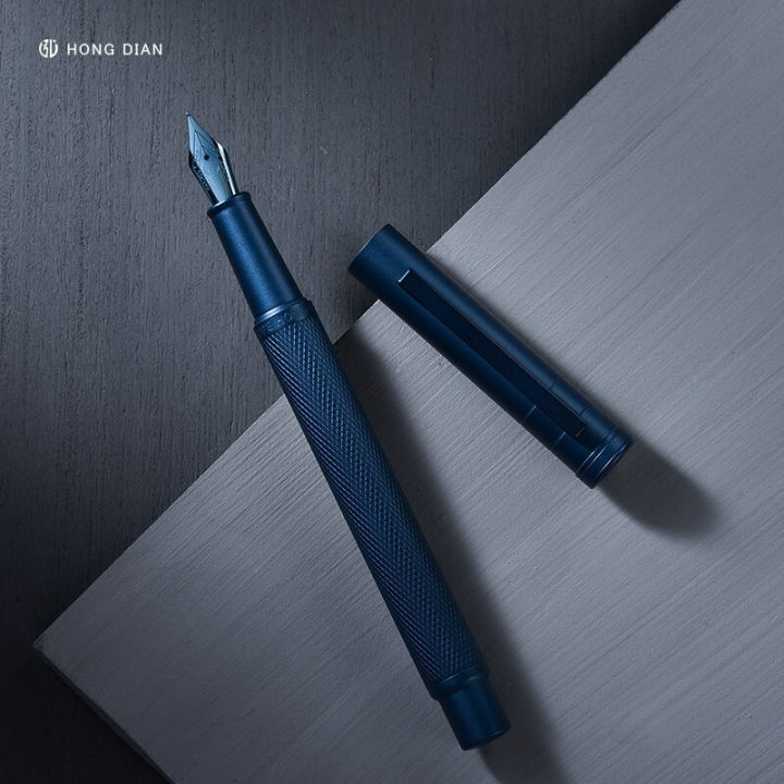 Hongdian Dark Blue Forest Fountain Pen Fine Nib 0.5mm Beautiful Tree ...