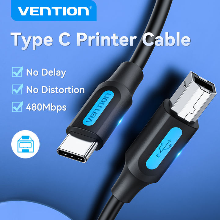 Vention USB C to USB Printer Cable USB Type B 2.0 Cable for Scanner Fax ...