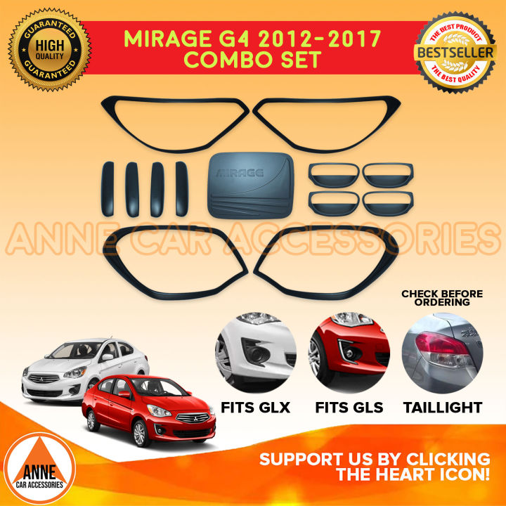 Mitsubishi Mirage G4 2012 - 2017 / 2018 - 2020 / 2021 2022 2023 Black ...