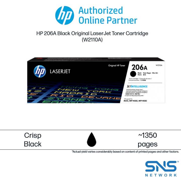 HP 206A Black/Magenta/Yellow/Cyan Original LaserJet Toner Cartridge ...