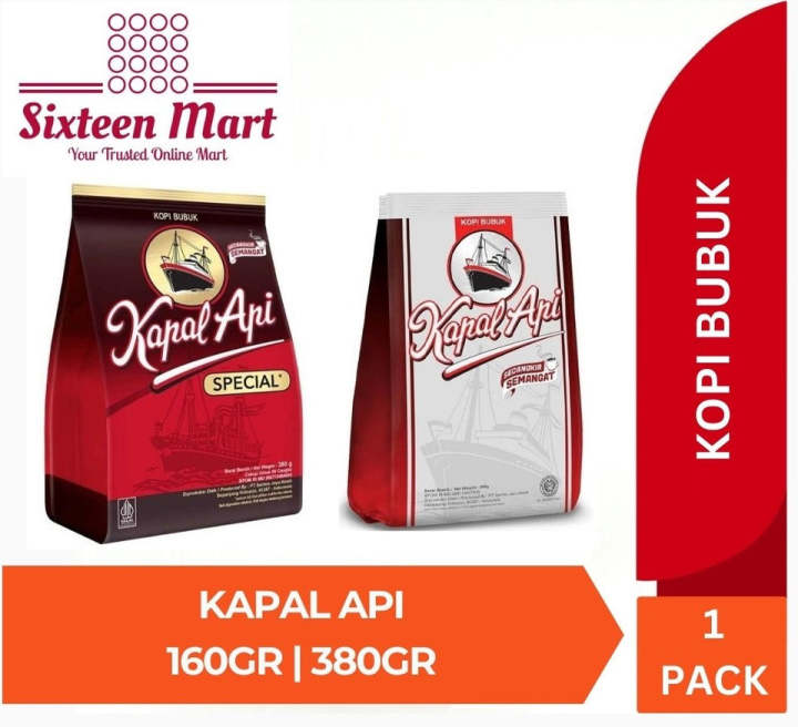 KAPAL API, Kopi Murni - Bubuk - Ground Coffee 1 PACK (SG) | Lazada ...