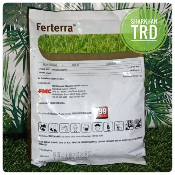 Paket 2kg FERTERRA FMC Racun Serangga Ulat Tanaman Pertanian Padi Ready Stock. | Lazada