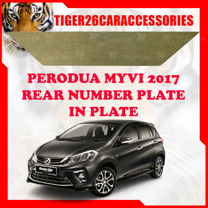 PERODUA MYVI 2017 2018 2019 2020 REAR NUMBER PLATE IN PLATE LICENSE ...