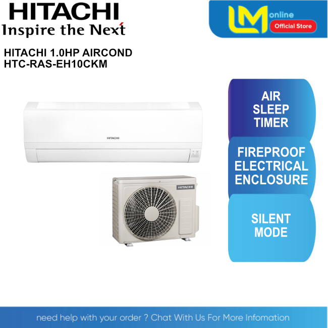 Hitachi Air Conditioner RAS-F10CG1/RAC-F10CG1 | Lazada