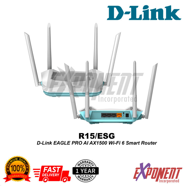 R15/ESG - D-Link EAGLE PRO AI AX1500 Wi-Fi 6 Smart Router | Lazada PH
