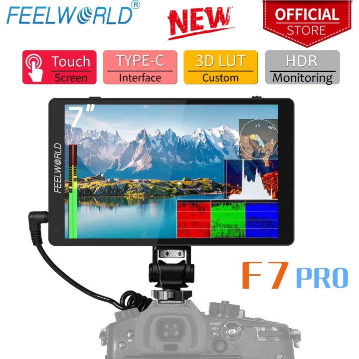 FEELWORLD F7 PRO 7“ 3D LUT Touch Screen 4K 60Hz HDMI DSLR Camera Field ...