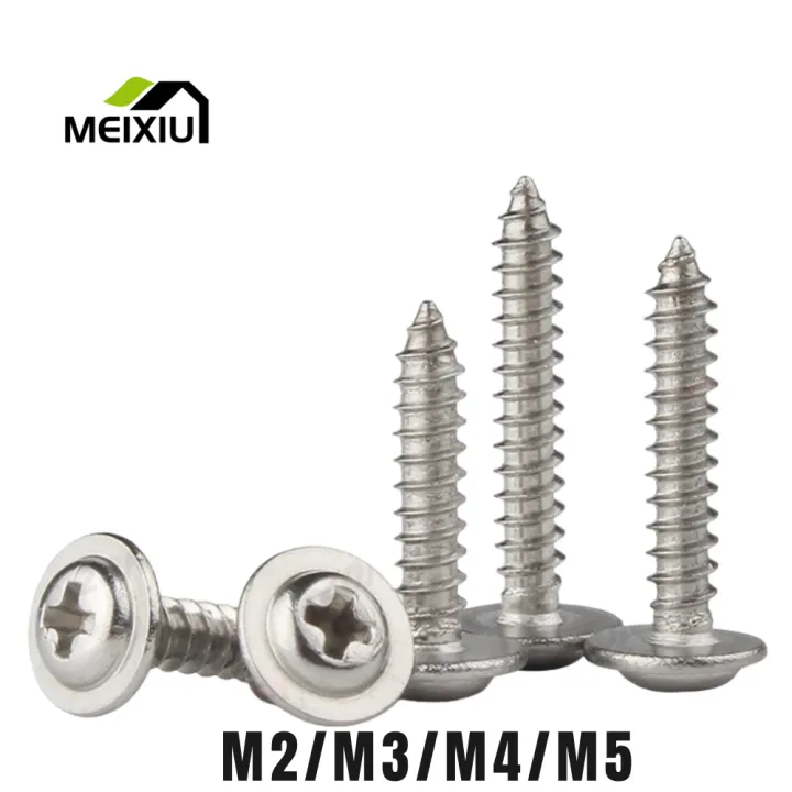 Phillips Pan Head Self Tapping Screws Sheet Metal Wood Screws M2 M3 M4 M5 304 Stainless Steel ...