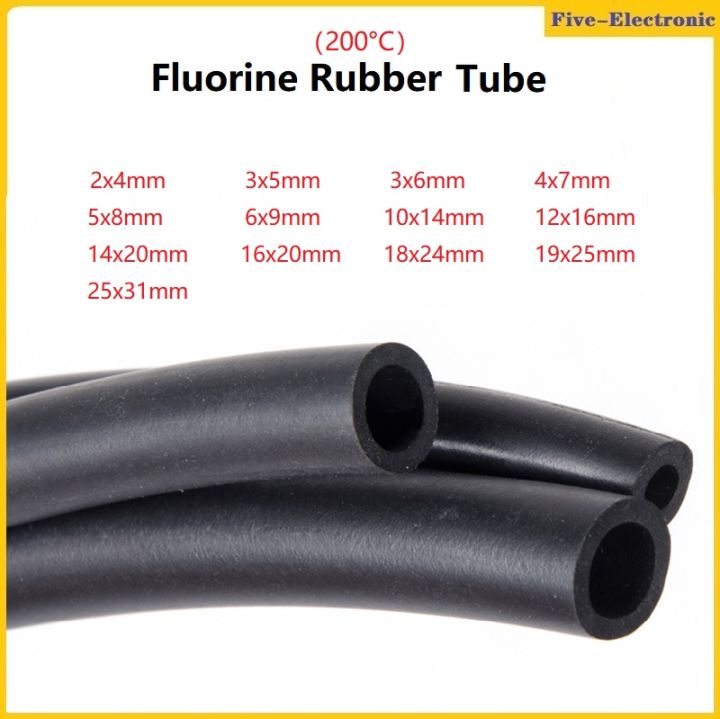 1Meter Inner Dia 2mm - 25mm Fluorine Rubber Tubing Petrol Diesel Oil ...