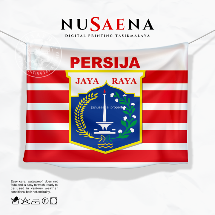 Cetak Bendera Suporter Persija Jakarta Jack Mania FullPrinting | Lazada ...