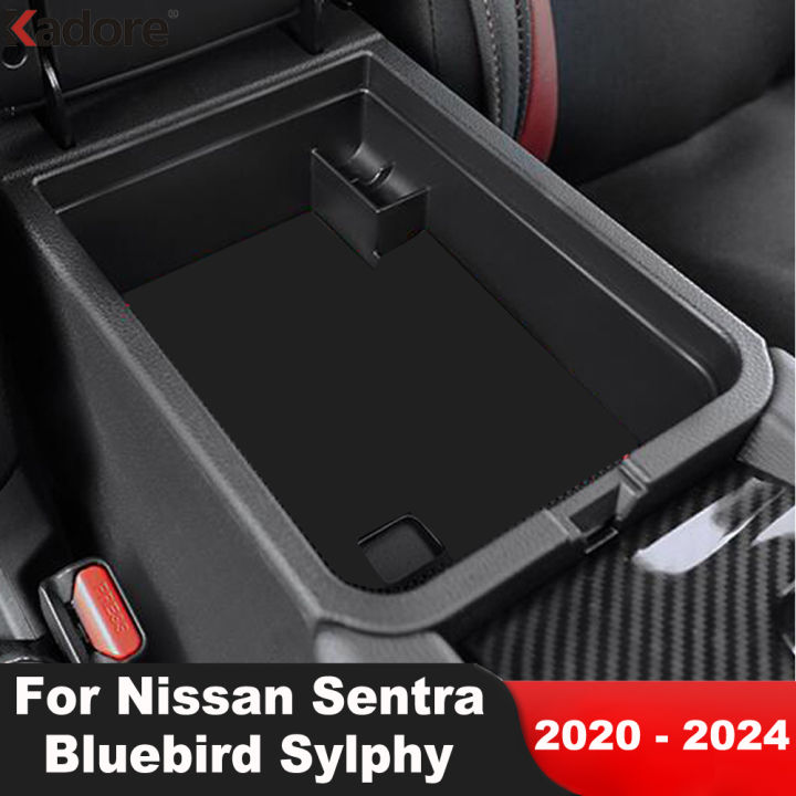 Car Armrest Center Storage Box Tray For Nissan Sentra Bluebird Sylphy ...