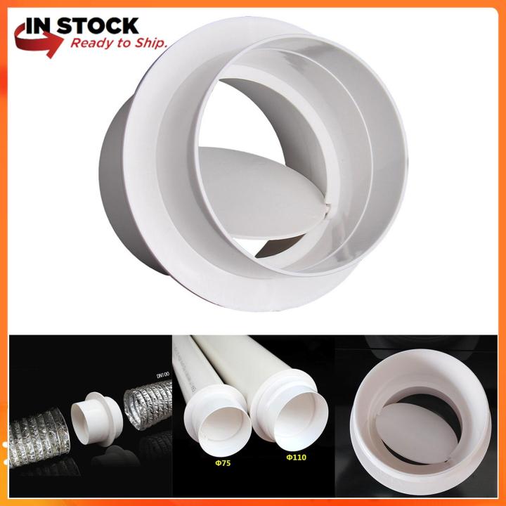 Ulight Pipe Draft Blocker Exhaust Fan Backdraft Damper Simple to Use ...