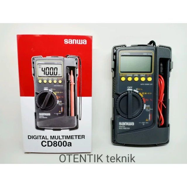 MULTIMETER DIGITAL SANWA CD-800a ORIGINAL - MULTITESTER - AVOMETER ...
