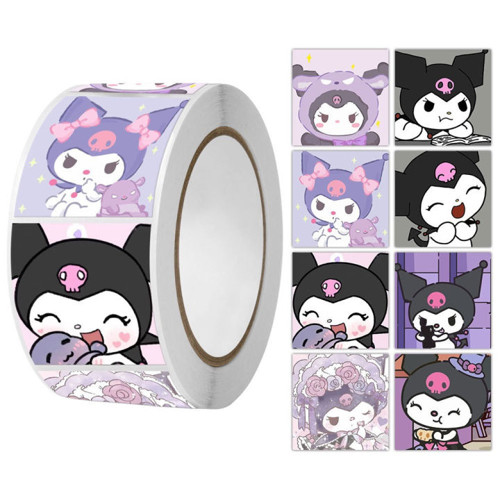 500pcs Sanrio Cartoon Sticker DIY Tape Kuromi Sticker Cute Sealing ...