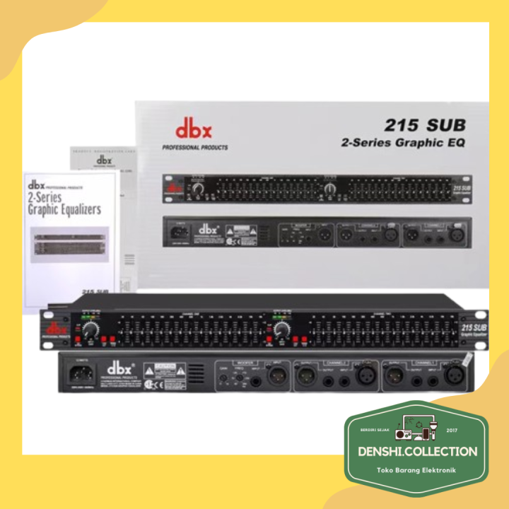 EQUALIZER DBX 215 + SUBWOOFER DBX215 + SUBWOOFER GRADE A | Lazada Indonesia