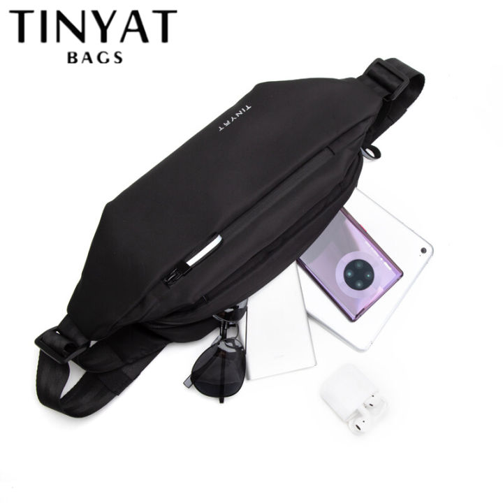 TINYAT Travelwear กระเป๋าคาดเอวทนทาน Weatherproof กระเป๋าคาดหน้าอก Pack ...