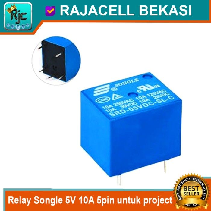 Relay Songle 5V 10A 5pin untuk project Arduino dan Elektronika | Lazada ...