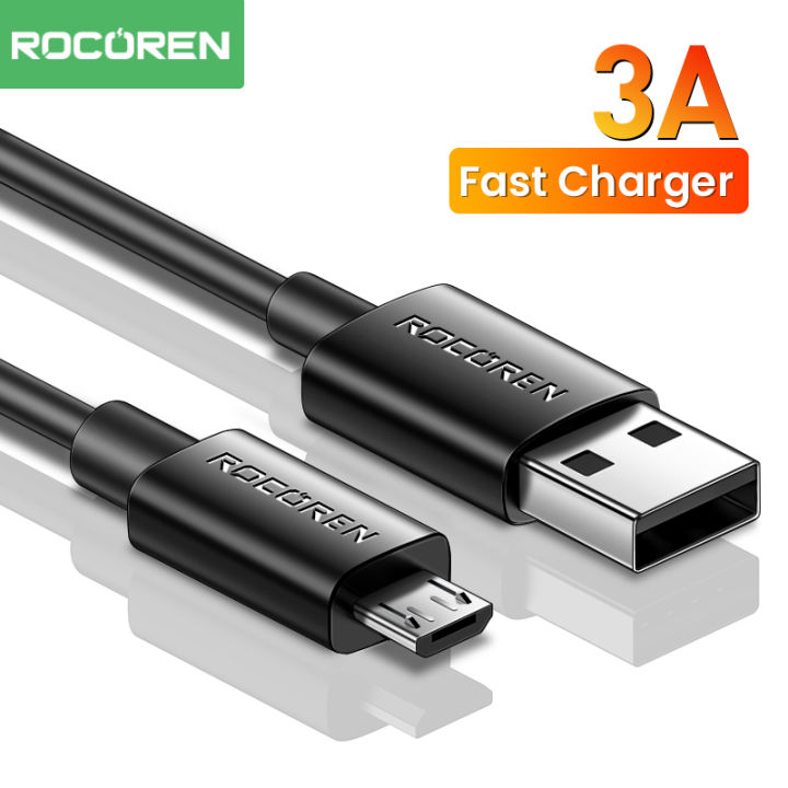 Rocoren Micro USB Cord Fast Charging Data Transfer Cable For Samsung S7 ...