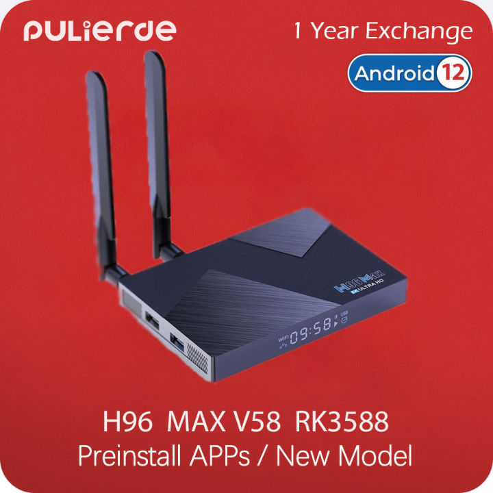 2023 New Android box H96 Max V58 (Pre-install 10k Channels/Movies) TV ...