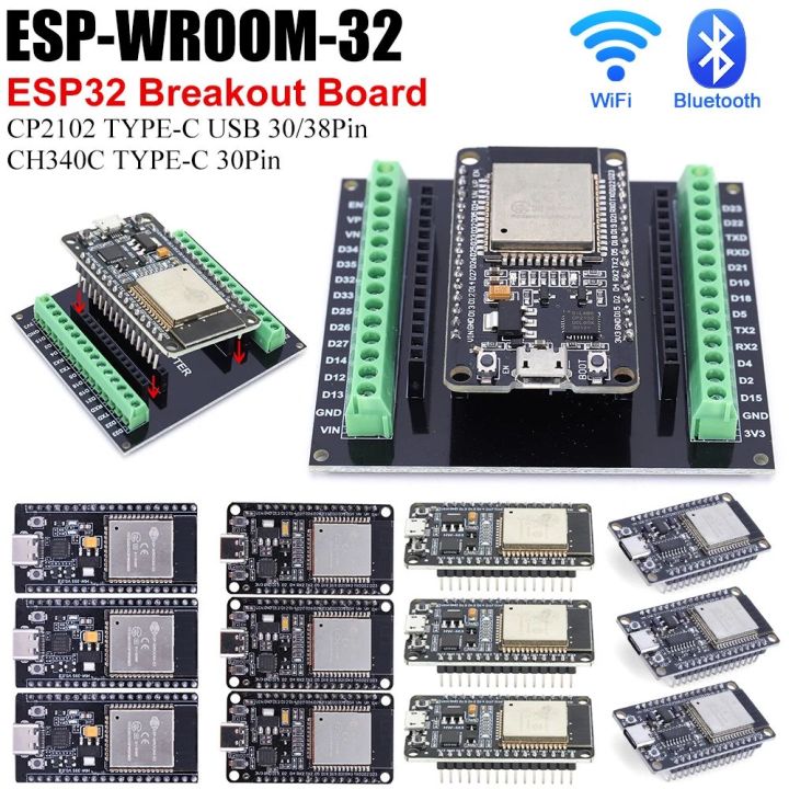 ESP-WROOM-32 Nodemcu ESP32 Expansion Board Bluetooth Module ESP32 30 ...