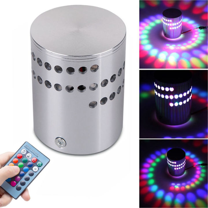 Ranpo RGB Spiral Hole LED Wall Light Effect Wall Lamp With Remote ...
