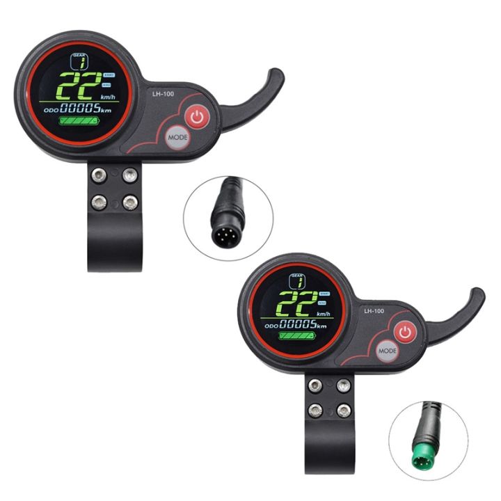 LH100 LCD Display Dashboard Throttle Meter 24V-60V for Electric Scooter ...