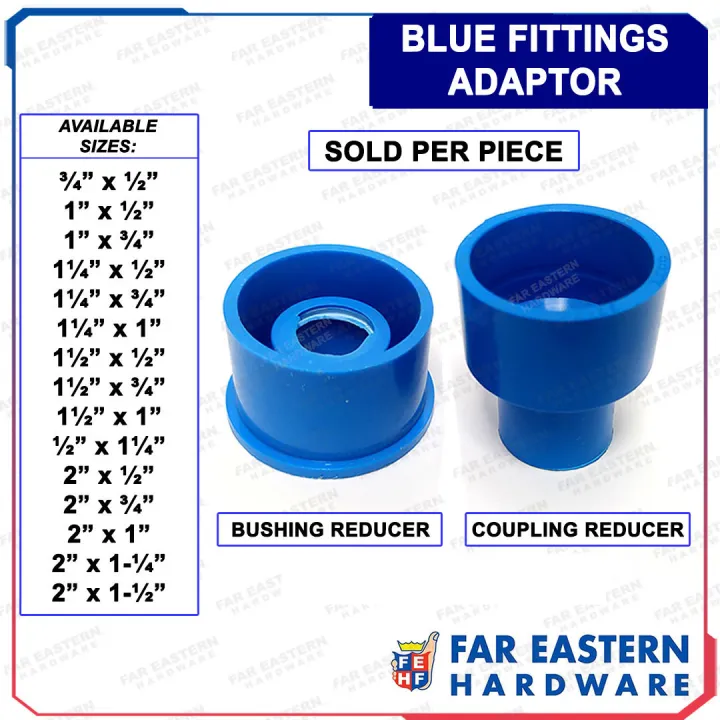 Coupling Reducer | Bushing Reducer PVC Blue Fittings | Lazada PH
