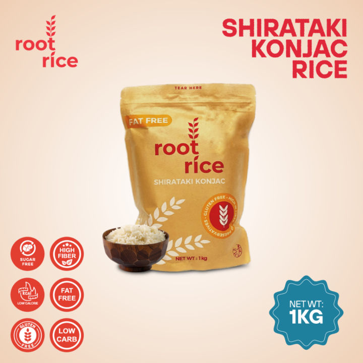 Root Rice Dry Shirataki Konjac Rice Alternative 1kg Keto, Low Carb ...