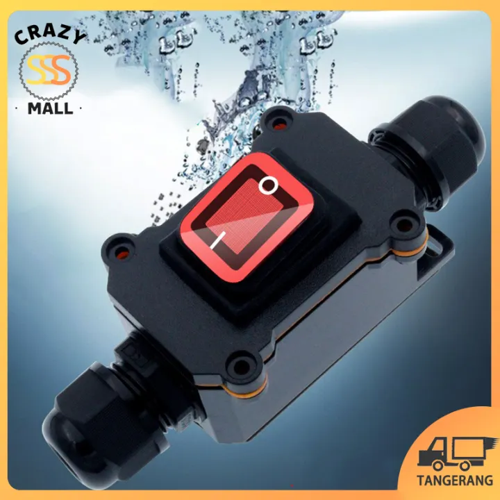 Saklar Kotak Tahan Air Junction Waterproof Junction Box Switch Sakelar ...