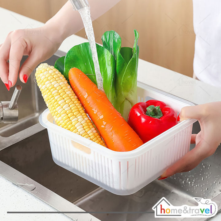 HOVELSHOP Wadah Peniris Sayur Buah Keranjang Saringan Sayuran Food ...