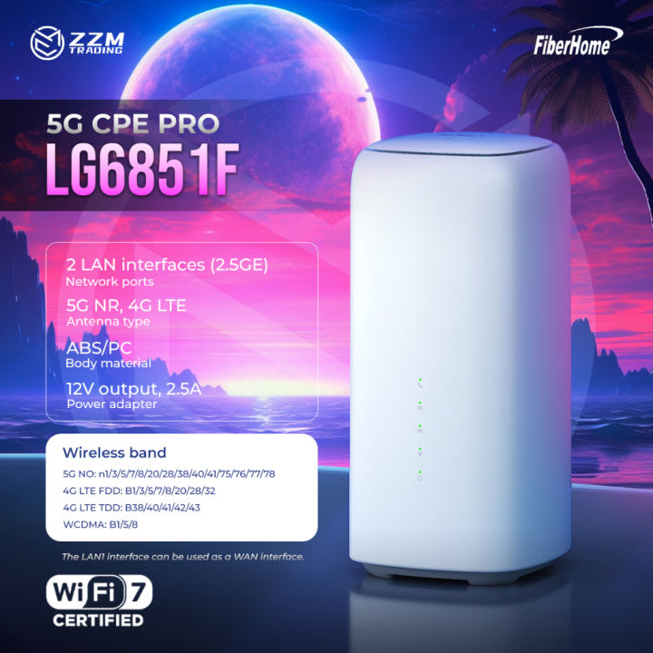 Fiberhome 5G CPE Wifi 6 / Fiberhome 5G CPE PRO Wifi 7 Cellular Wireless ...