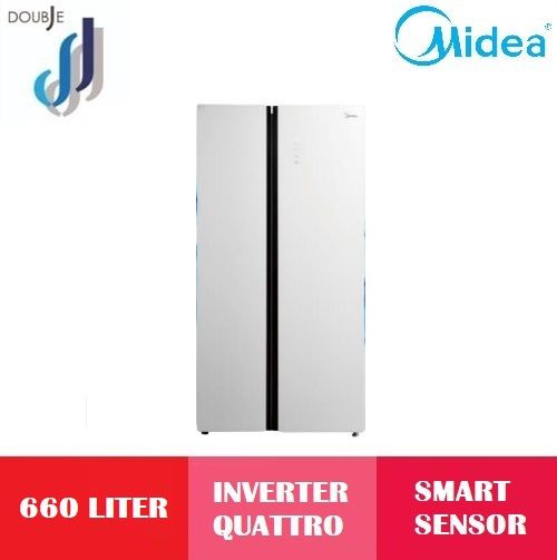 MIDEA 660L Side by Side White Glass Inverter Fridge MDRS712FIE61W | Lazada